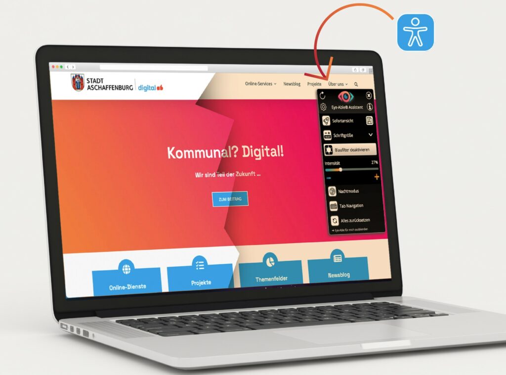 Barrierefreiheit im Netz: Integration von Eye-Able